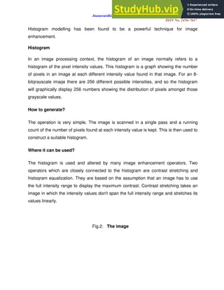 ANALYSIS OF IMAGE ENHANCEMENT TECHNIQUES USING MATLAB | PDF