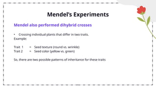 Analysis Inheritance Mendel's Law and diagram Punnet | PPTX