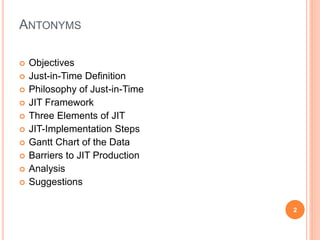 Analysis of Interactions Among the Barriers to JIT Production.pptx