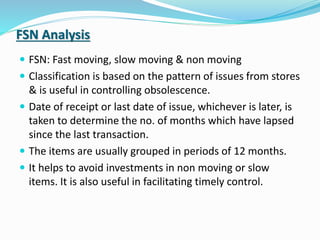 Analysis of invetory control techniques | PPTX