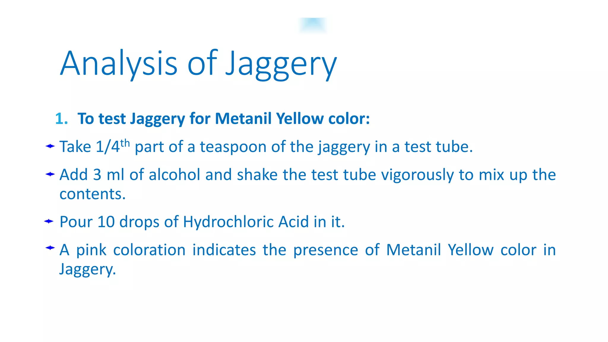 Analysis of jaggery | PPTX
