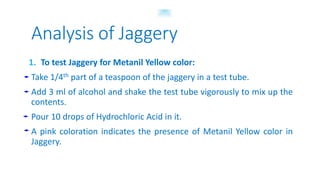 Analysis of jaggery | PPTX