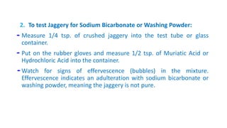 Analysis of jaggery | PPTX