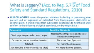 Analysis of jaggery | PPTX