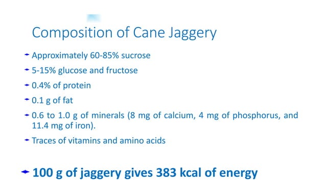 Analysis of jaggery | PPTX | Nutrition | Healthy Living
