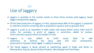 Analysis of jaggery | PPTX