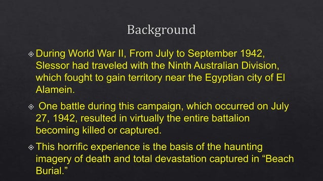 Analysis of Kenneth Slessor’s Beach Burial.pptx