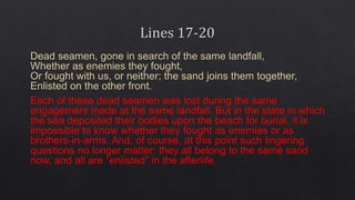 Analysis of Kenneth Slessor’s Beach Burial.pptx