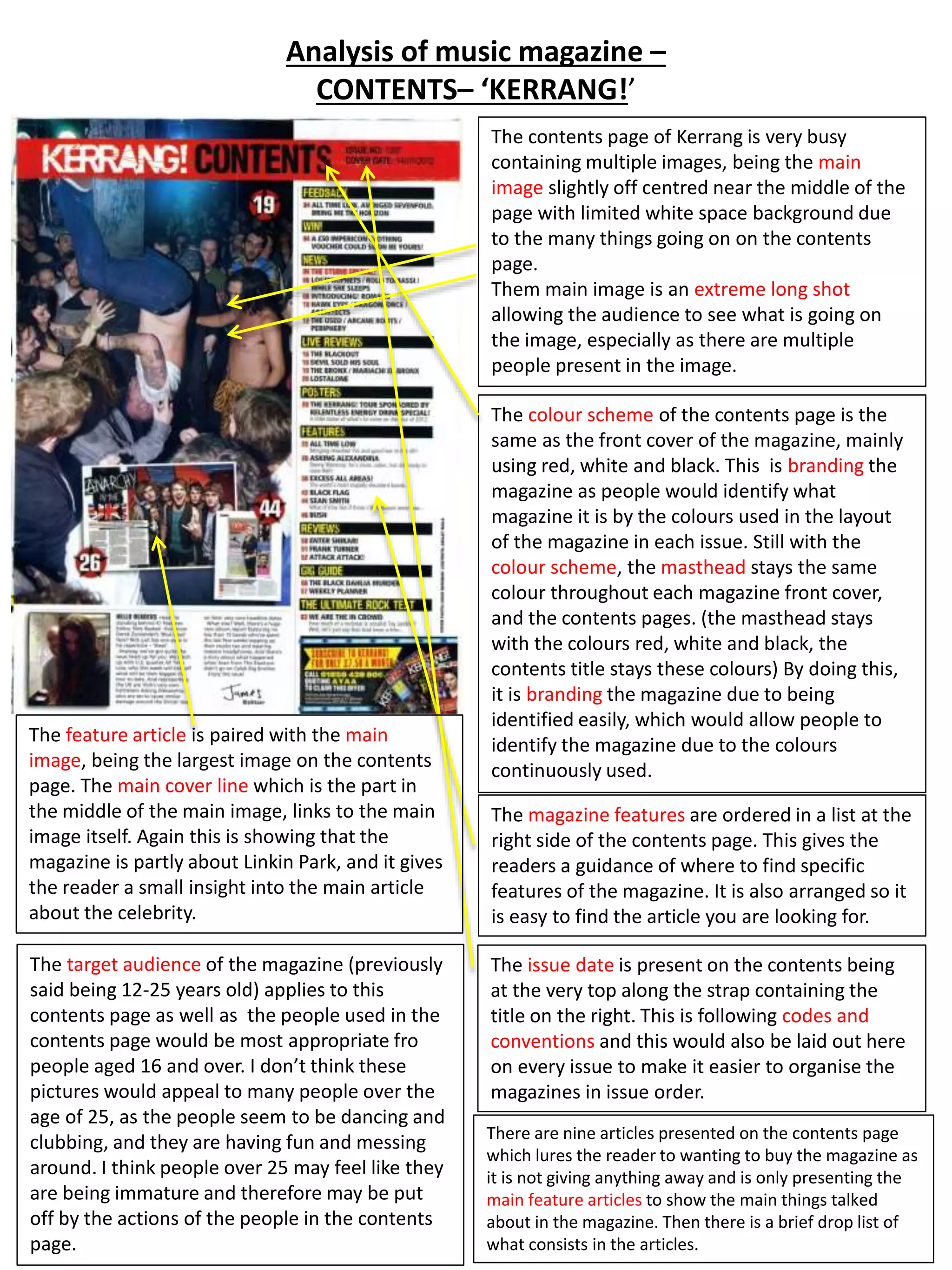 Analysis of kerrang | PPTX