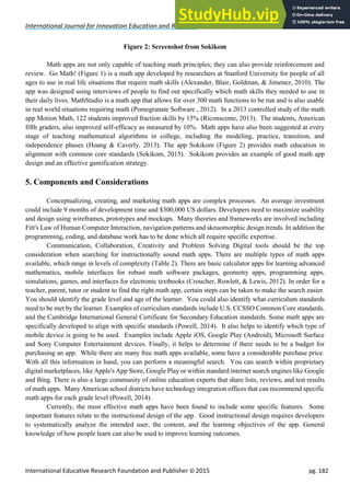 Analysis Of Learning Outcomes From Mobile Mathematics Applications | PDF