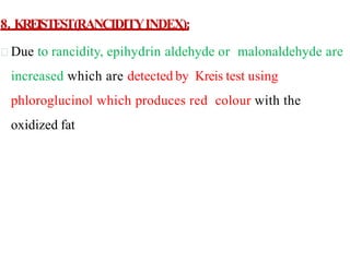Analysis of lipids | PPTX