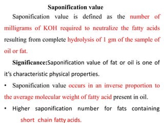 Analysis of lipids | PPTX