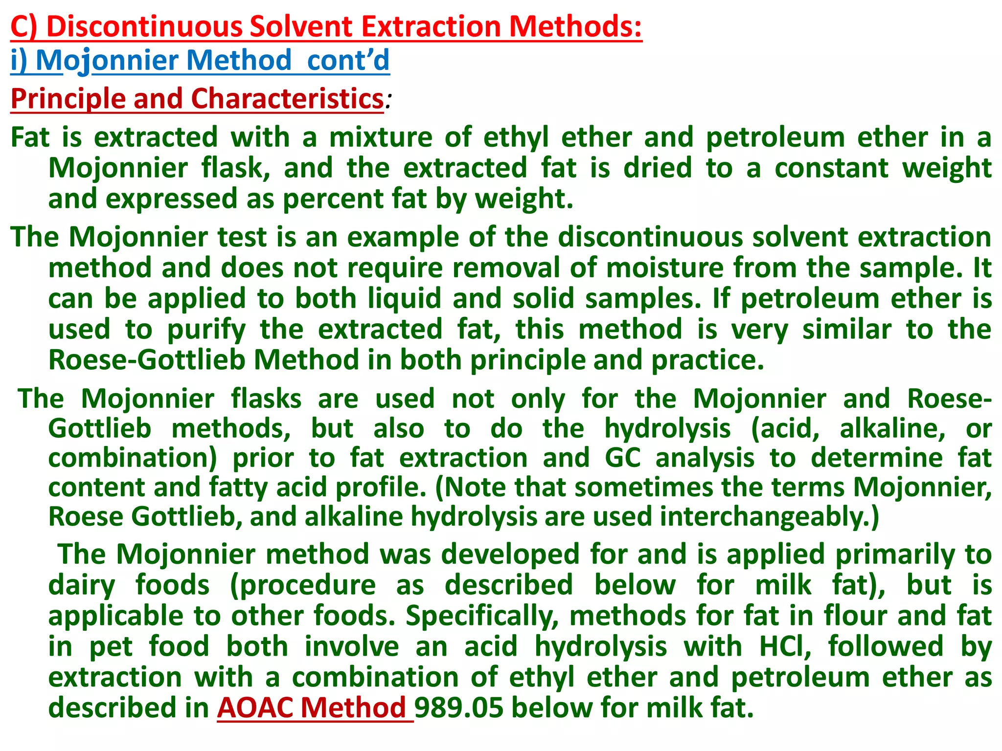Analysis of lipids, fats & oils | PDF