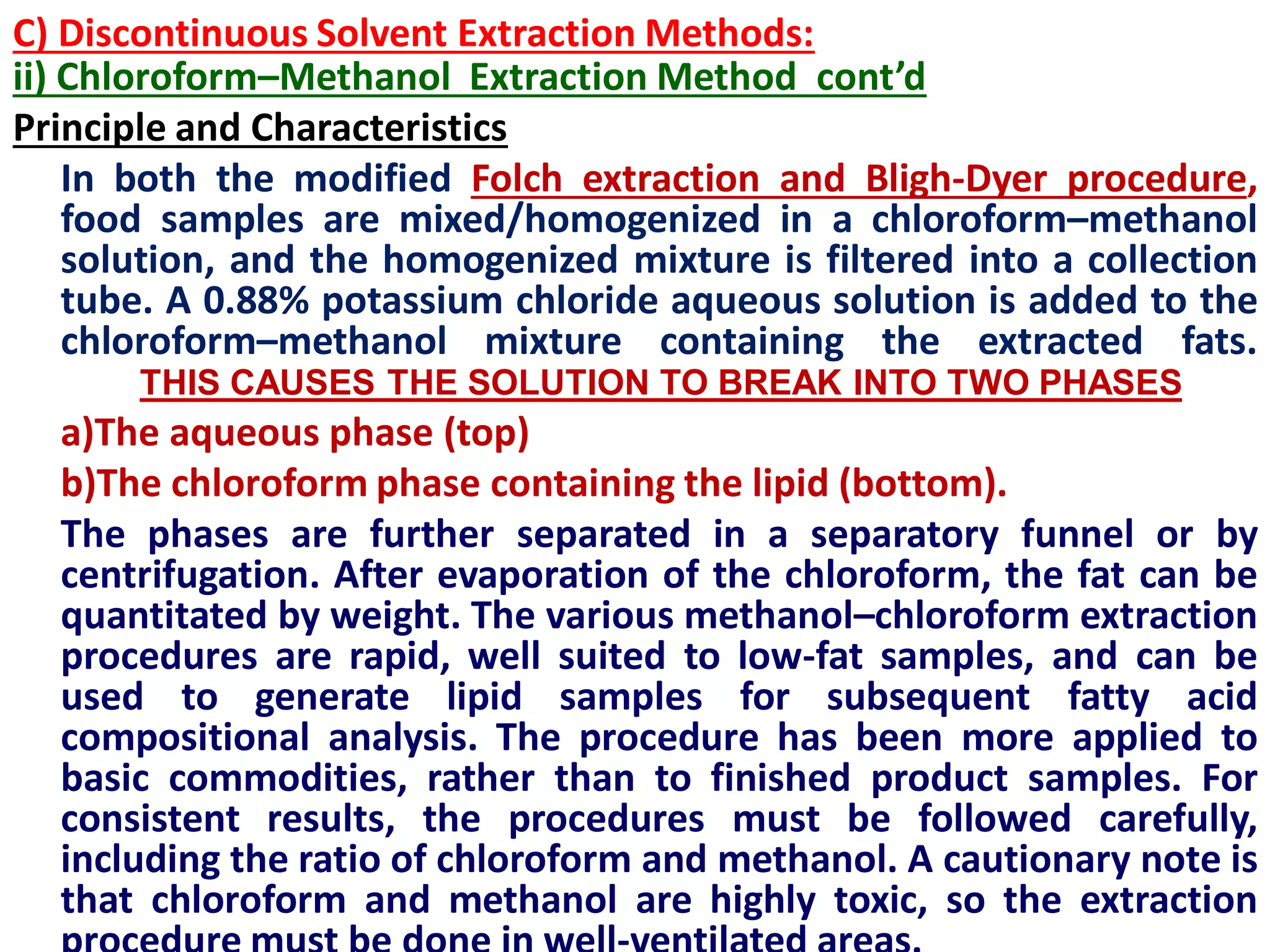 Analysis of lipids, fats & oils | PDF