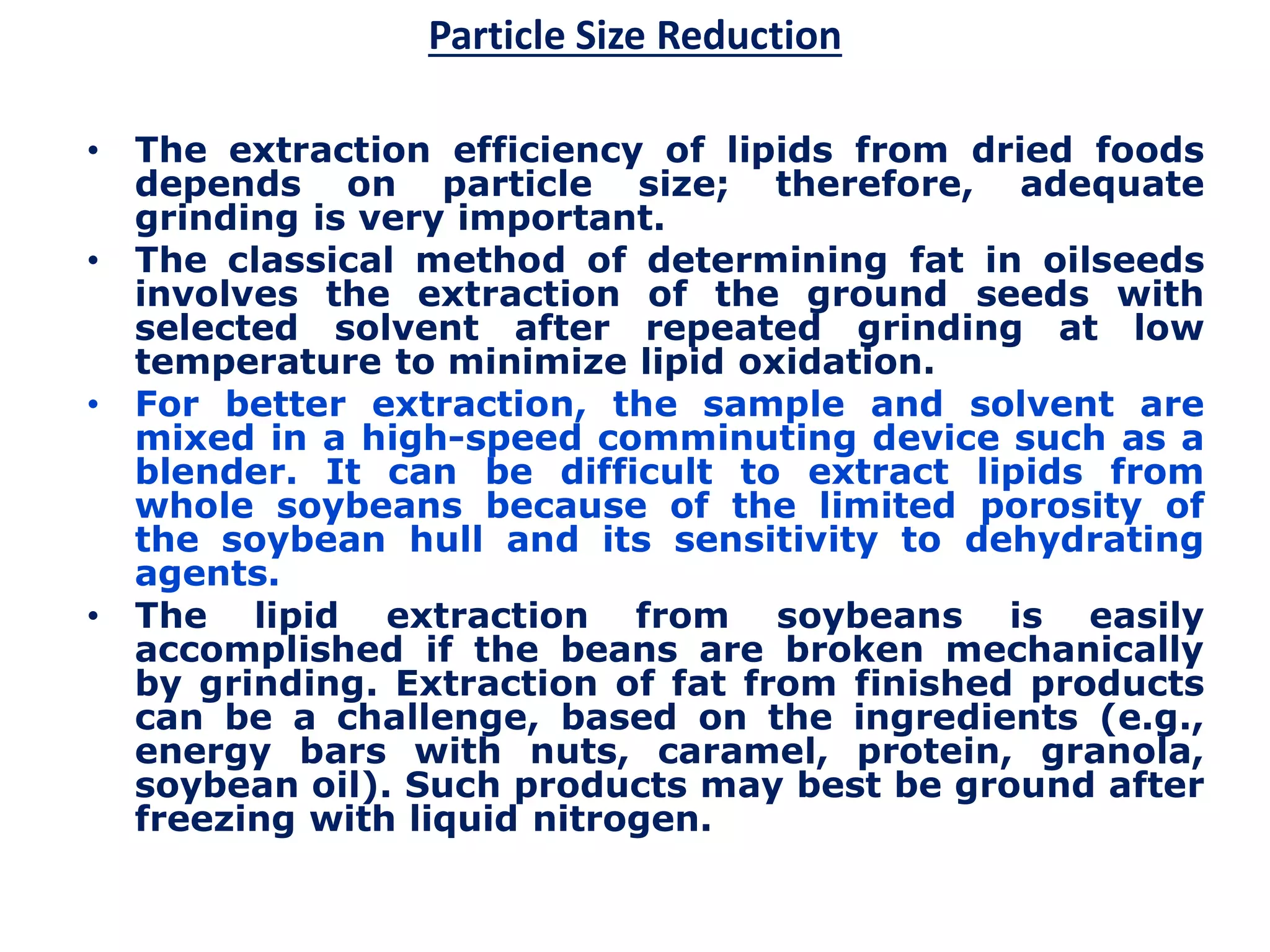 Analysis of lipids, fats & oils | PDF
