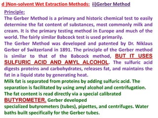 Analysis of lipids, fats & oils | PDF