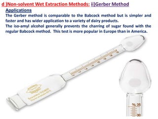 Analysis of lipids, fats & oils | PDF
