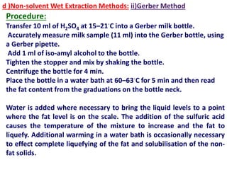 Analysis of lipids, fats & oils | PDF