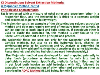 Analysis of lipids, fats & oils | PPT
