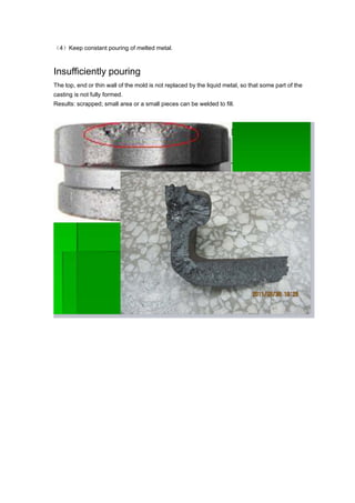 Analysis of lost foam casting defects | PDF