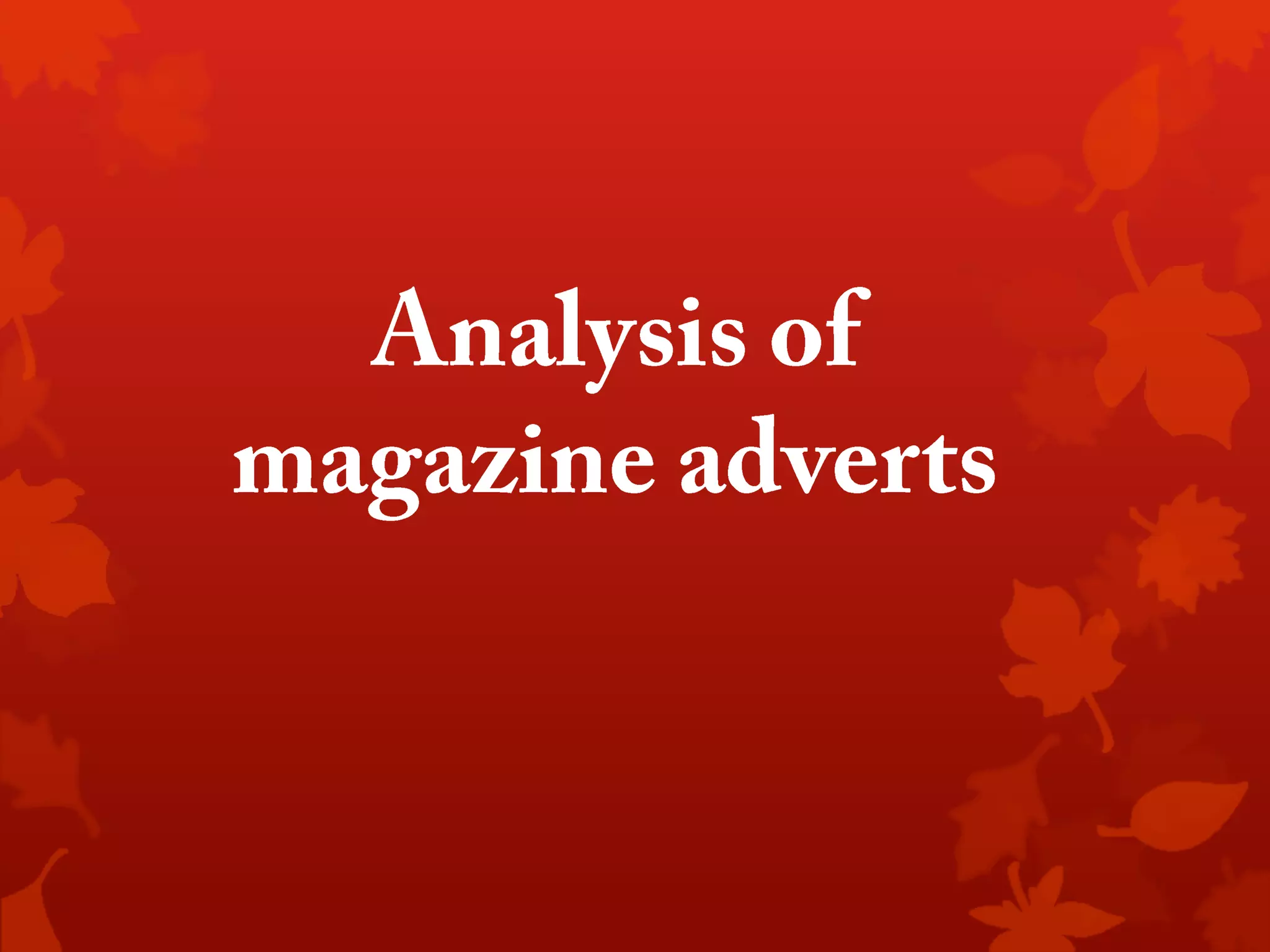Analysis of mag ads2 | PPT