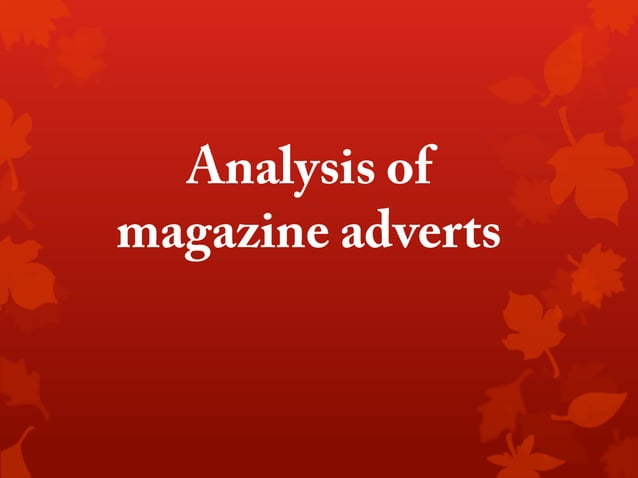 Analysis of mag ads2 | PPTX
