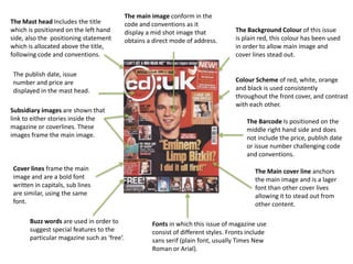 Analysis of magazine | PPTX