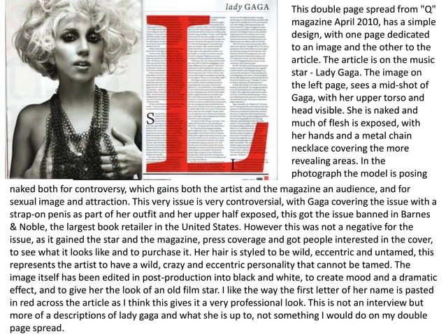 Analysis of magazine double page spreads | PPTX