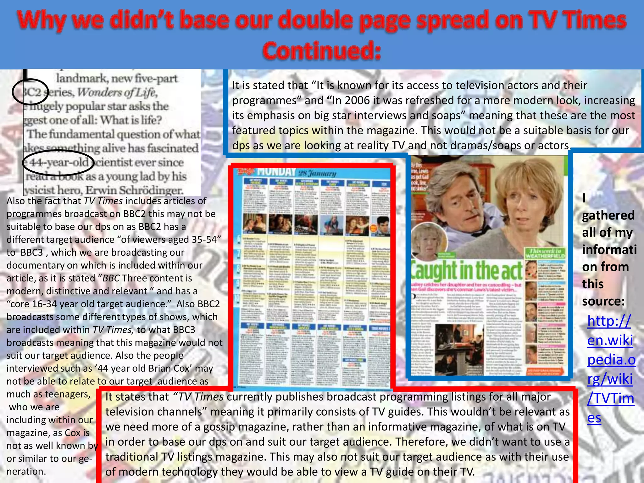 Analysis of Magazine Double Page Spreads | PPTX