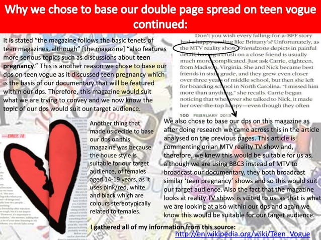 Analysis of Magazine Double Page Spreads | PPTX | History | Genres
