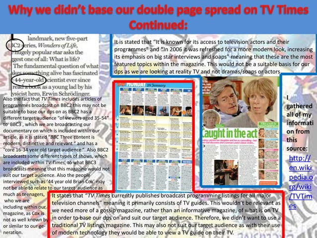 Analysis of Magazine Double Page Spreads | PPTX | History | Genres