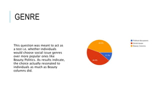 Analysis of magazine questionnaire online | PPT