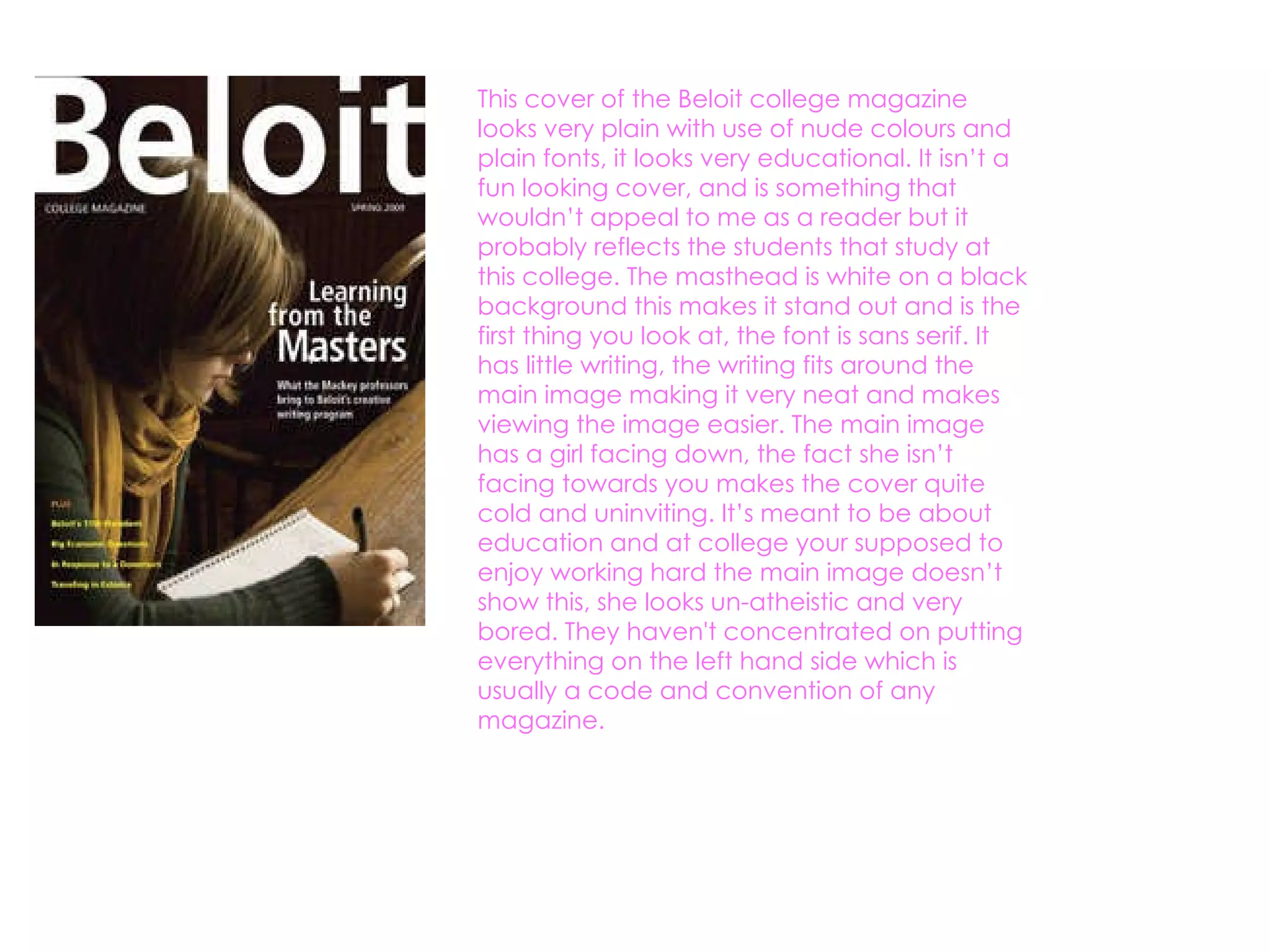 Analysis Of Magazines | PPT