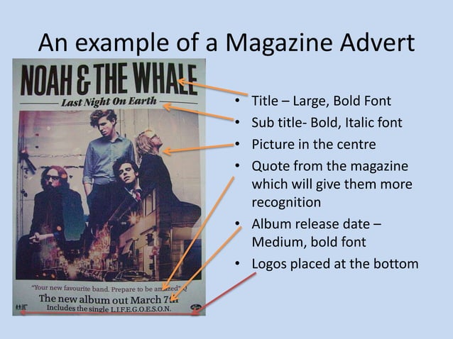 Analysis of magazines ads | PPTX | Album-oriented Rock | Rock Music