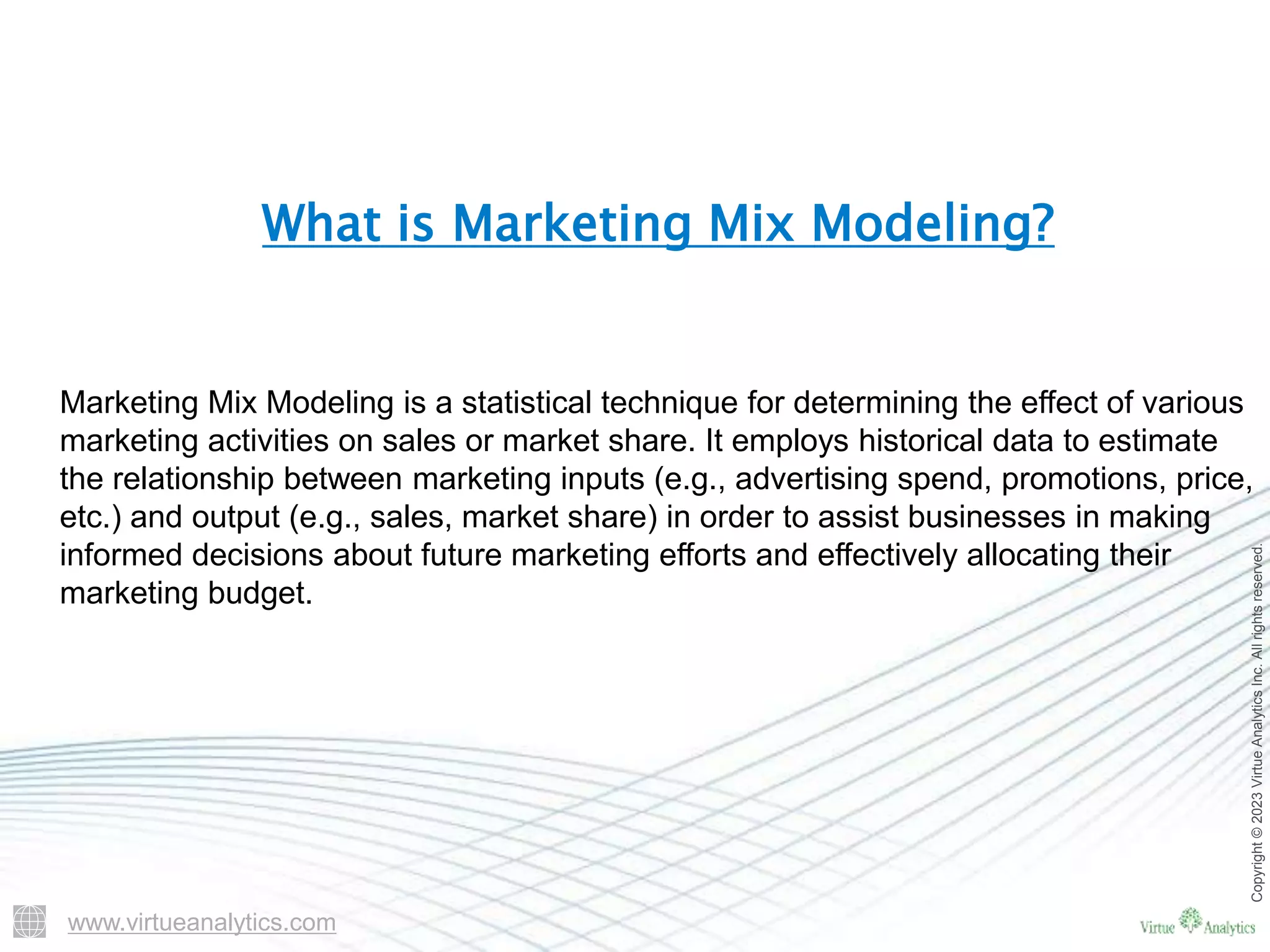 Analysis of Marketing Mix Modeling – Advantages and Disadvantages | PPTX