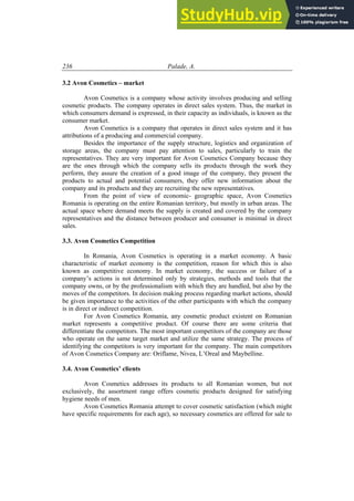 ANALYSIS OF MARKETING MIX ON COSMETICS PRODUCTS CASE STUDY AVON COMPANY ...