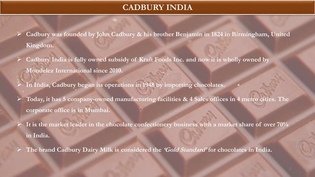 Analysis of Marketing Mix & STP of Cadbury's | PPTX