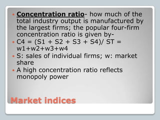 Analysis of market structure | PPTX