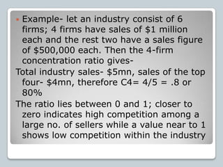 Analysis of market structure | PPTX