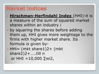 Analysis of market structure | PPTX