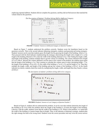 Analysis Of Mathematical Problem Solving Skill Of Fifth Grade Students ...