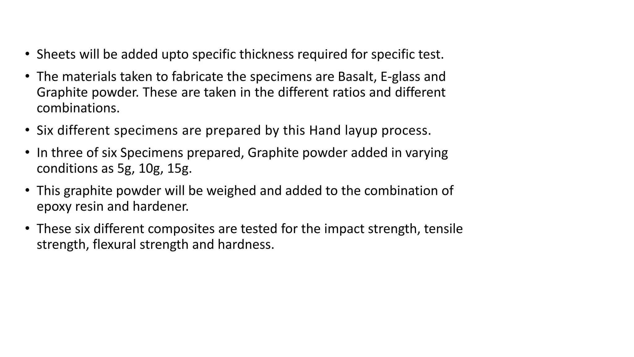 Analysis of mechanical properties of basalt, chopped e glass fiber ...