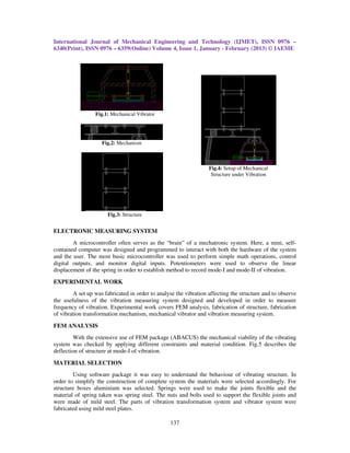 Analysis of mechanical structure under vibration using vibration | PDF