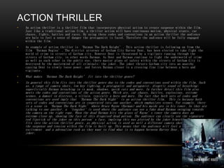 Analysis of different thriller films | PPTX