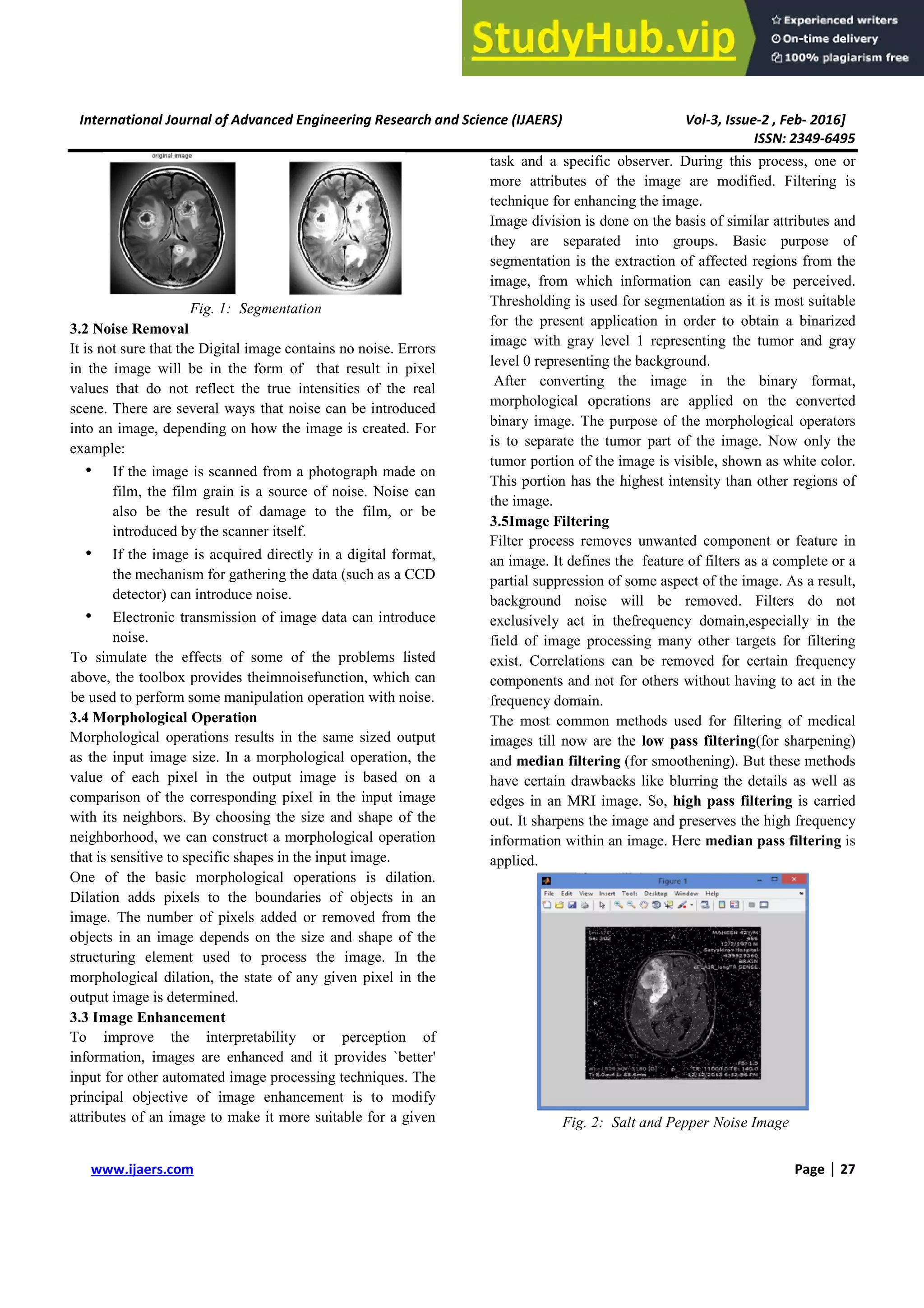 Analysis Of Medical Image Processing And Its Application In Healthcare ...