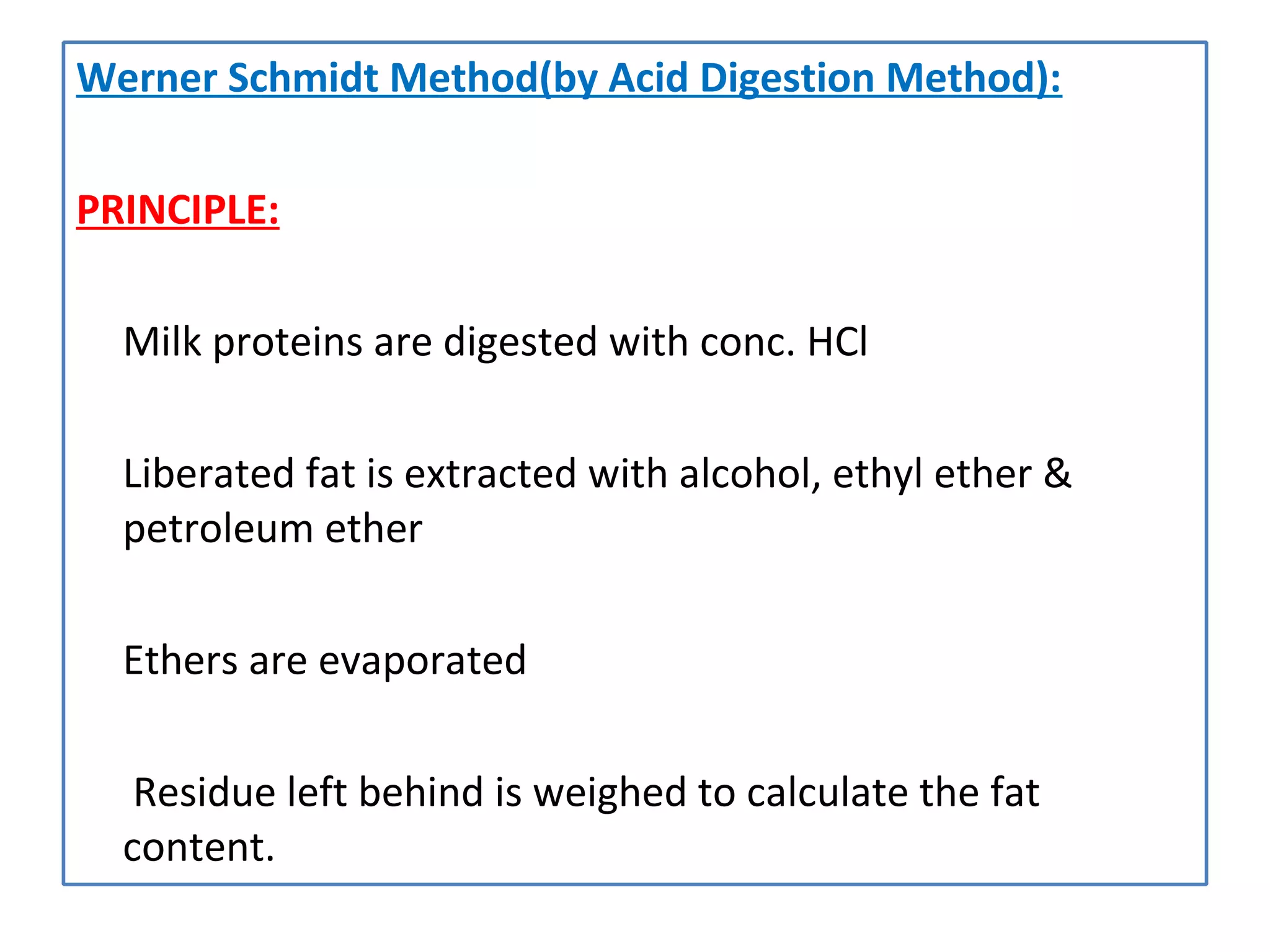 Analysis of milk | PPT