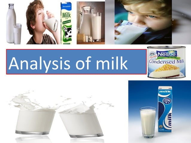 Analysis of milk | PPT | Chemistry | Science