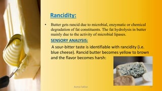 Analysis of milk and butter | PPTX | Chemistry | Science