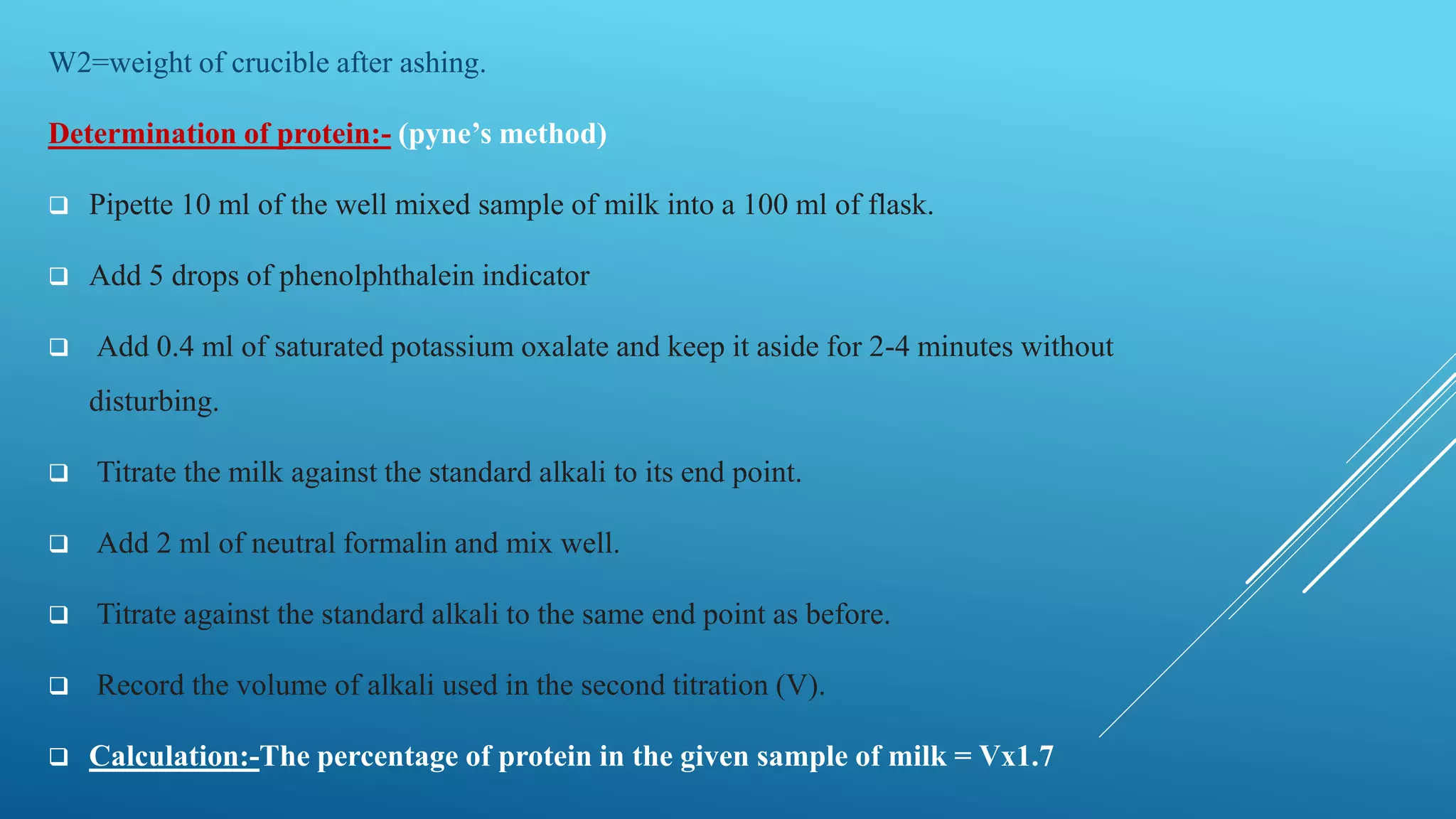 Analysis of milk and milk product | PPTX
