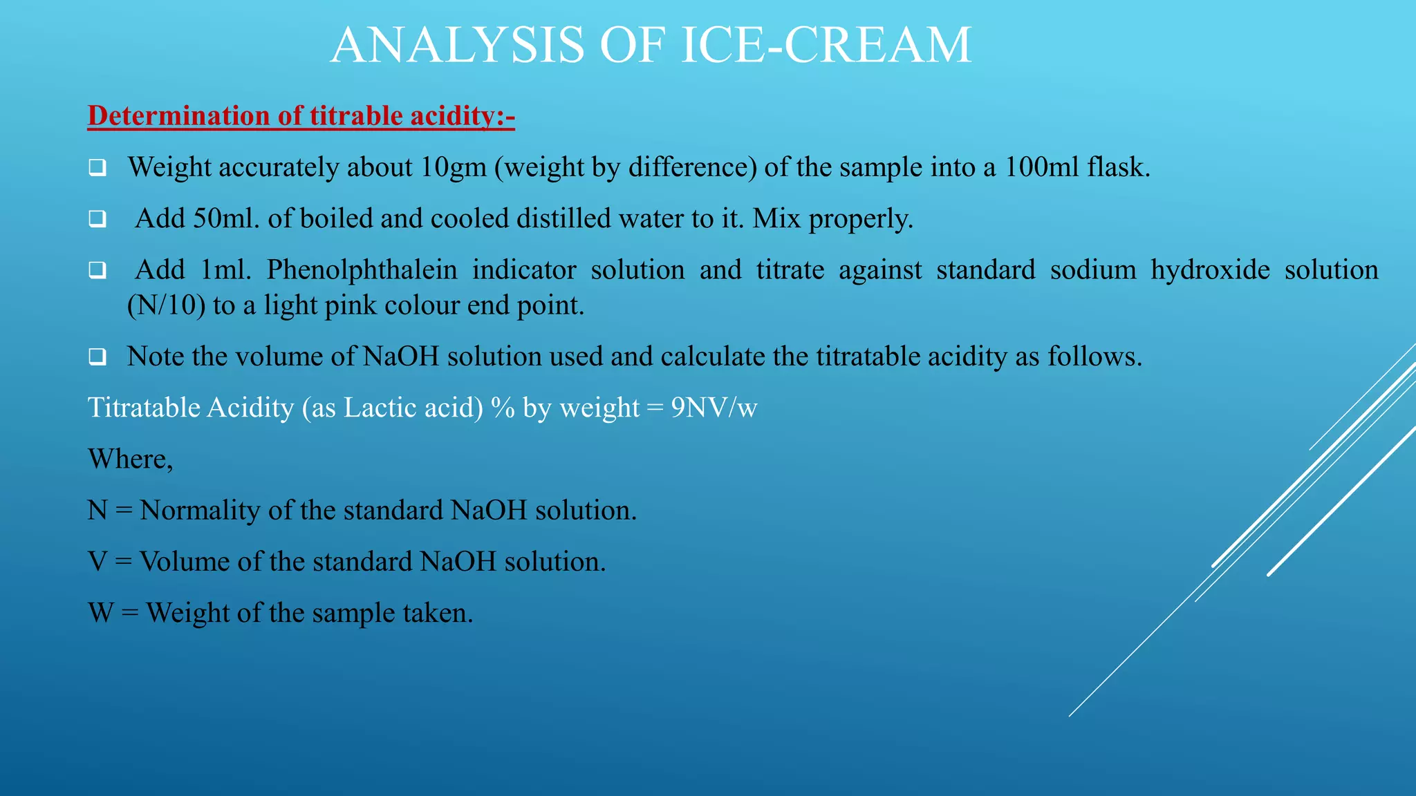 Analysis of milk and milk product | PPTX
